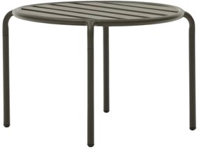 OnaDnes -20% Tmavě zelený kovový zahradní konferenční stolek Kave Home Joncols 60 cm