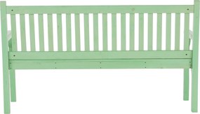 Kondela Dřevěná zahradní lavička, neo mint, 150 cm, KOLNA