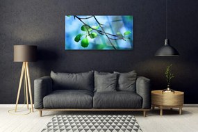 akrylový obraz Větev Listy Rostlina Příroda 100x50 cm