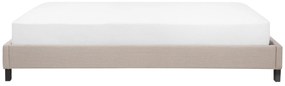 Béžová čalouněná postel 180x200 cm ROANNE Beliani