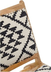 Černobílé/v přírodní barvě křeslo Cefena – Premier Housewares