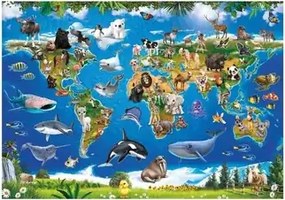 Dino Puzzle Mapa zvířat / 100 XL dílků / od 5 let