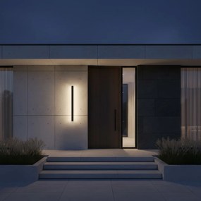 Exteriérové ​​nástěnné LED svítidlo Wow, 1x LED 11w, 3CCT, černá, (60 cm)