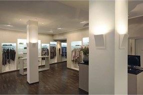 LA 1000340 DELWA WIDE LED venkovní nástěnné svítidlo 3000K 100° bílá IP44 - BIG WHITE (SLV)