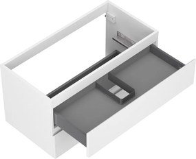 Mexen Orio, koupelnová skříňka 90 cm, 2 zásuvky, bílá matná, 91A10-09047-2-BFF01