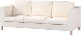 Potah na pohovku IKEA  Karlanda 3-místná nerozkládací, krátký barva béžová látka pletený vzor