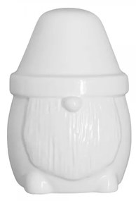 Keramická dekorace Mister Santa White 14,5 cm DBKD