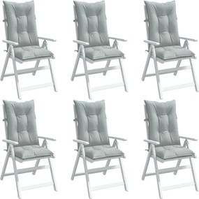vidaXL Souprava polštářů pro vysokou židli 6 ks Polyester [4002357] Barva: melanžová světle šedá