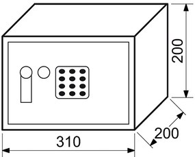 Elektronický sejf RICHTER RS20.EDK