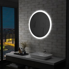 vidaXL Koupelnové zrcadlo s LED osvětlením 80 cm