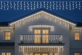 Vánoční světýlka LED záclona FLASH studená bílá 500 LED