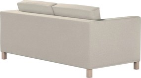 Potah na pohovku IKEA  Karlanda rozkládací, krátký barva béžová látka pletený vzor