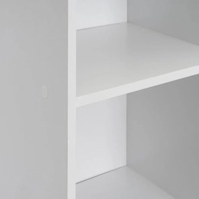 Bílá knihovna 30x106x24 cm Cube – Casa Selección