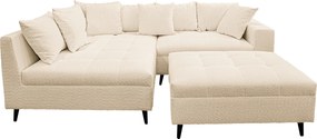 XXXLutz ROHOVÁ SEDAČKA, textil, béžová MID.YOU - Sedací soupravy - 001628000315