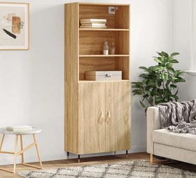 vidaXL Skříň highboard 69,5 x 34 x 180 cm kompozitní dřevo [3189232] Barva: dub sonoma