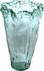 Modrá váza z recyklovaného skla (výška 30 cm) Pandora – Ego Dekor
