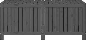 vidaXL Zahradní úložný box černý 147 x 68 x 64 cm masivní borové dřevo [823852] Barva: Přírodní borovice