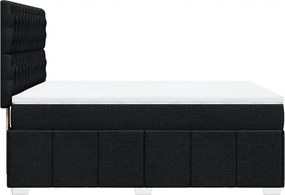 Box spring postel s matrací černá 160x200 cm textil 3291728