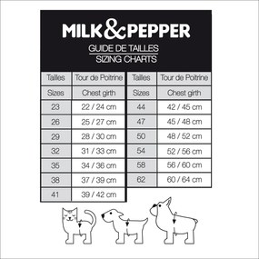 MILK&PEPPER Postroj pro psy Fuji Rose Velikost: 47