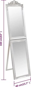 vidaXL Volně stojící zrcadlo 40 x 160 cm [351522] Barva: zlatá