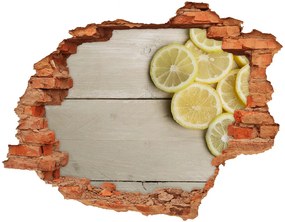 Wallmuralia Samolepící nálepka beton Citrony strom 90x70 cm