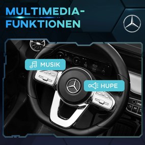 HOMCOM Dětská elektrická autíčka, s dálkovým ovládáním, s MP3 přehrávačem, se světlomety, pro děti od 3 do 8 let, nosnost 30 kg | Aosom