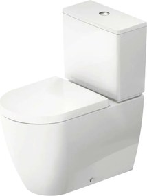 Duravit ME by Starck - WC kombi mísa, vario odpad, Rimless, DuraShield, bílá 200509AA00
