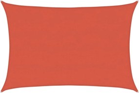 Plachta proti slunci 160 g/m² terakotová 5 x 6 m HDPE 311356