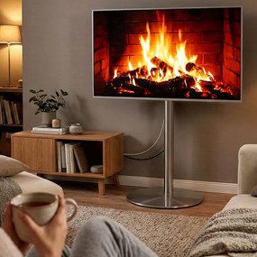 TV Ständer kulatý – nerezová ocel