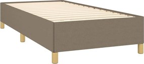 Box spring postel s matrací taupe 80x200 cm textil 3128641