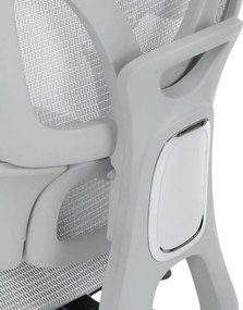 Ergonomická kancelářská židle EXECUTIVE - šedá síťovina