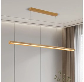 Brilagi - LED Lustr na lanku UMEA WOOD LED/40W/230V 150 cm kaučukovník