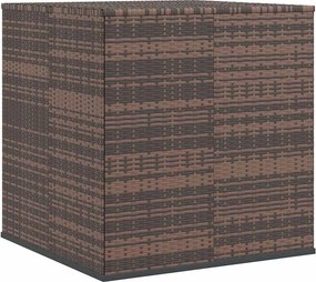 Zahradní úložný box PE ratan 100 x 97,5 x 104 cm hnědý 317227