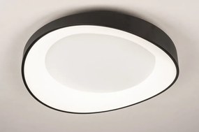 Stropní designové LED svítidlo Organic Black 48