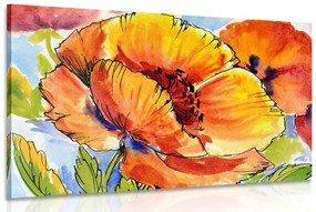 Obraz kytice makových květů - 90x60 cm