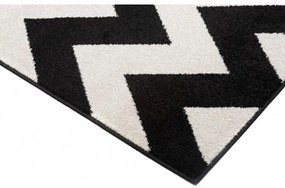 Kusový koberec Justina černý 80X150 80x150cm
