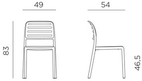 Nardi Plastová židle COSTA Barva plastu: Bianco