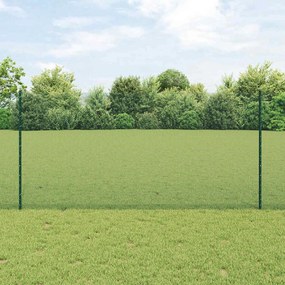 Svařovaná drátěná plotovina s tyčkami 50 x 1,2 m Zelená 3336518