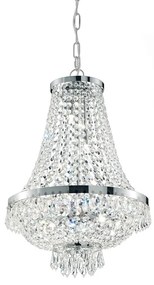 Závěsné svítidlo Ideal Lux Caesar SP12 cromo 114279 55cm stříbrné