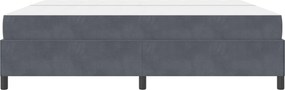 Rám postele Tmavě šedá 200 x 200 cm textil 3399085
