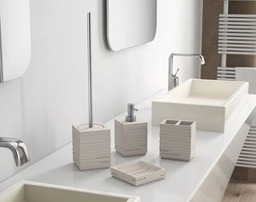 Gedy, QUADROTTO WC kartáč na postavení, černá, QU3314