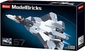 Sluban Model Bricks M38-B0986 Proudový stíhací letoun Su-57 2 / LEGO -