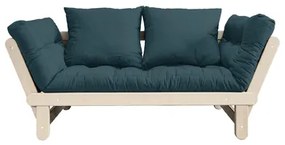 sofa BEAT by Karup - 73*162 cm natural (přírodní) + futon petrol blue 757