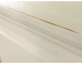 furniture-nabytek.cz - Masivní zrcadlo Catello z borovice a MDF, bílé, lakované – 75×70 cm
