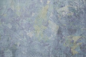 DIMEX | Samolepicí vliesová fototapeta na zeď Abstrakt modrá malba MA-5-0357 | 375 x 250 cm | modrá