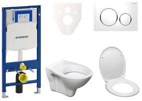 Cenově zvýhodněný závěsný WC set Geberit do lehkých stěn / předstěnová montáž+ WC S-Line S-line Pro 111.300.00.5ND4