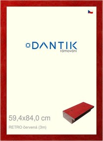 DANTIK rámeček 59,4x84 | RETRO červená (Plexi Čiré)