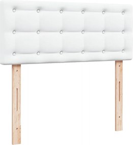 Box spring postel s matrací bílá 120x190 cm umělá kůže 3286113