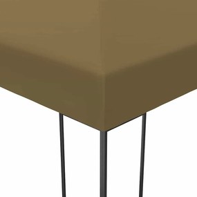 Altán se zatahovací střechou 3 x 4 m taupe 180 g/m² 312229