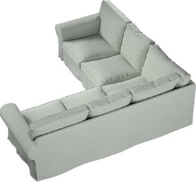 Potah na pohovku IKEA  Ektorp rohová barva modrá látka pletený vzor